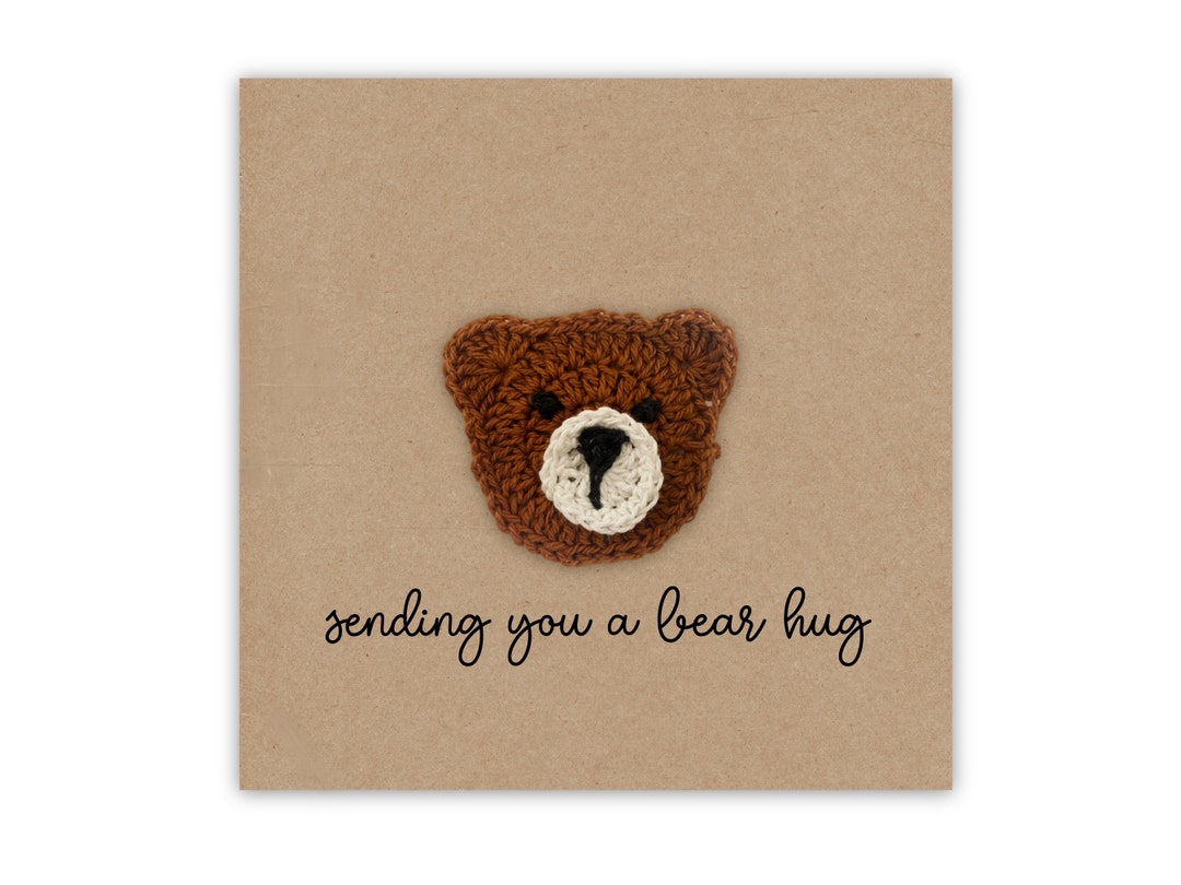Sending You A Hug Card, Friendship Card, Pick Me up Gift, Thinking of ...