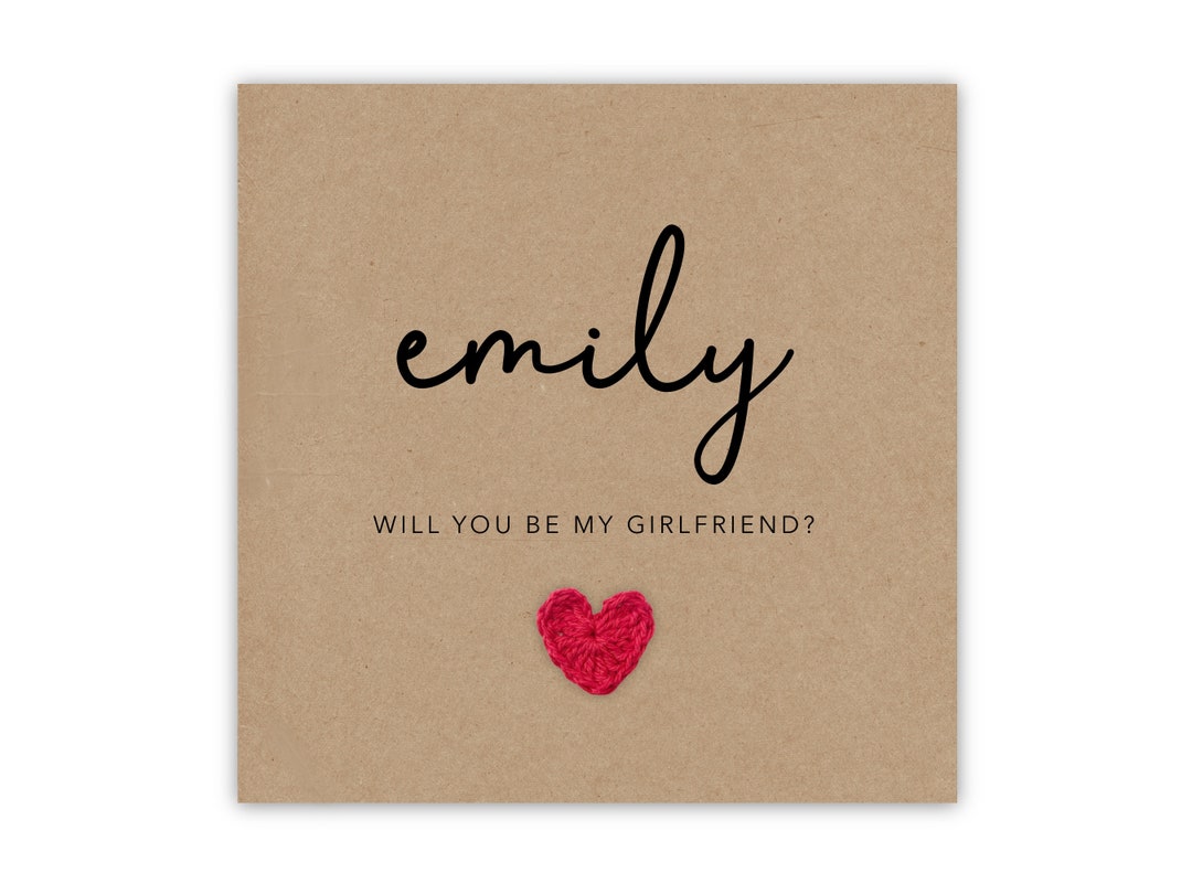Personalised Will You Be My Girlfriend - Will You Be My Girlfriend Card ...