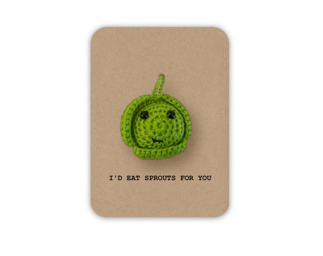 Funny Sprouts Christmas Card, Christmas Card Tree Ornament, Christmas ...