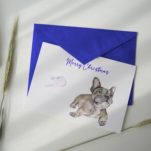 Watercolor Dog Clipart Fun Christmas French Bulldog Png - Etsy