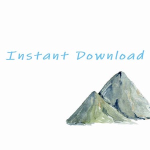 Watercolor Landscape Clipart, Water Color Forest Clip Art, Trees ...