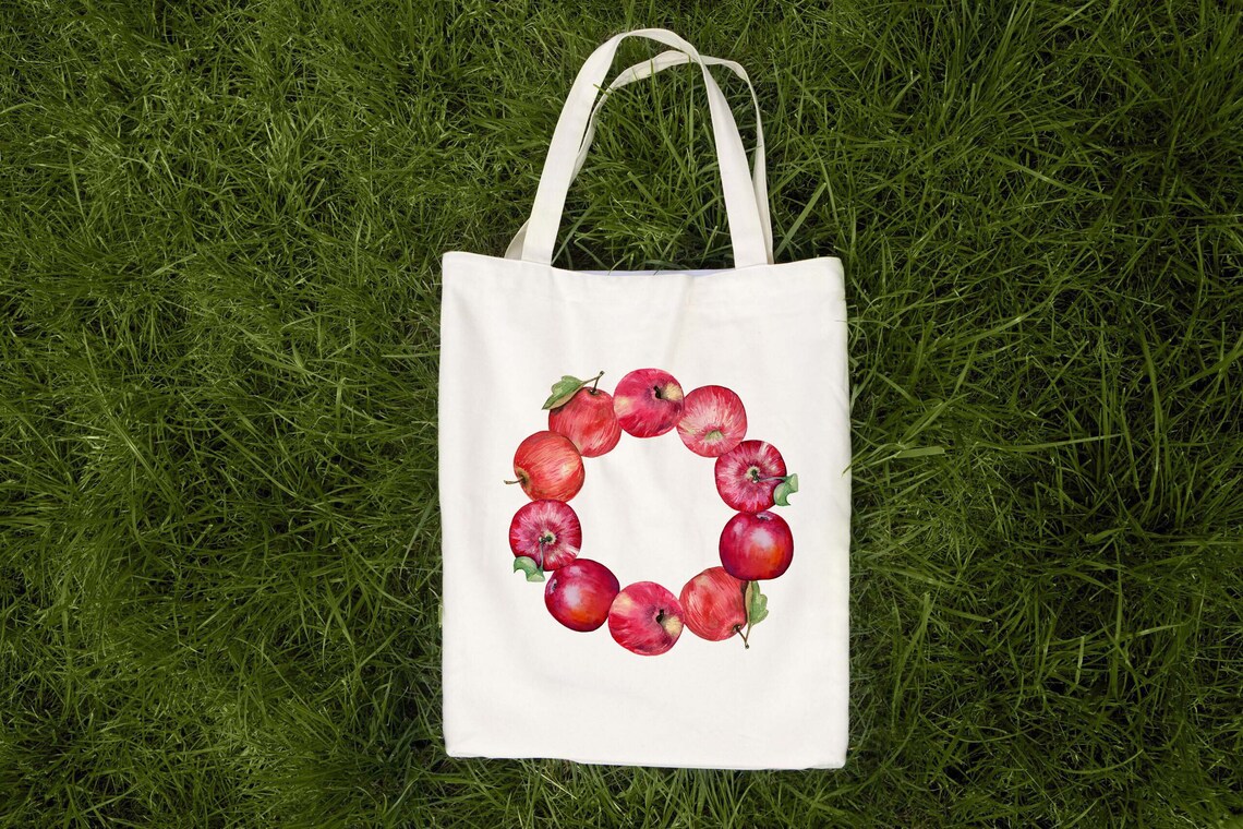 Watercolor Digital Apple Wreaths Clipart. Water Color Fall Garden ...