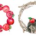 Watercolor Digital Apple Wreaths Clipart. Water Color Fall Garden ...