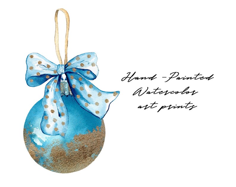 Watercolor Digital Christmas Clipart Holly Jolly Christmas. - Etsy