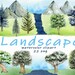 Watercolor Landscape Clipart, Water Color Forest Clip Art, Trees ...