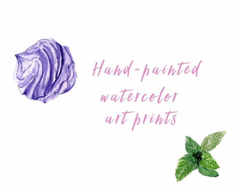Baking Watercolor Clipart With Marshmallows, Water Color Sweets Clip ...