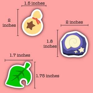 Animal Crossing DIY Recipe Card Earrings With Item Leaf, Fossil, Coin ...