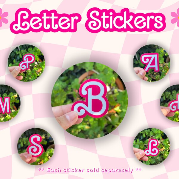 Letter Stickers - Etsy