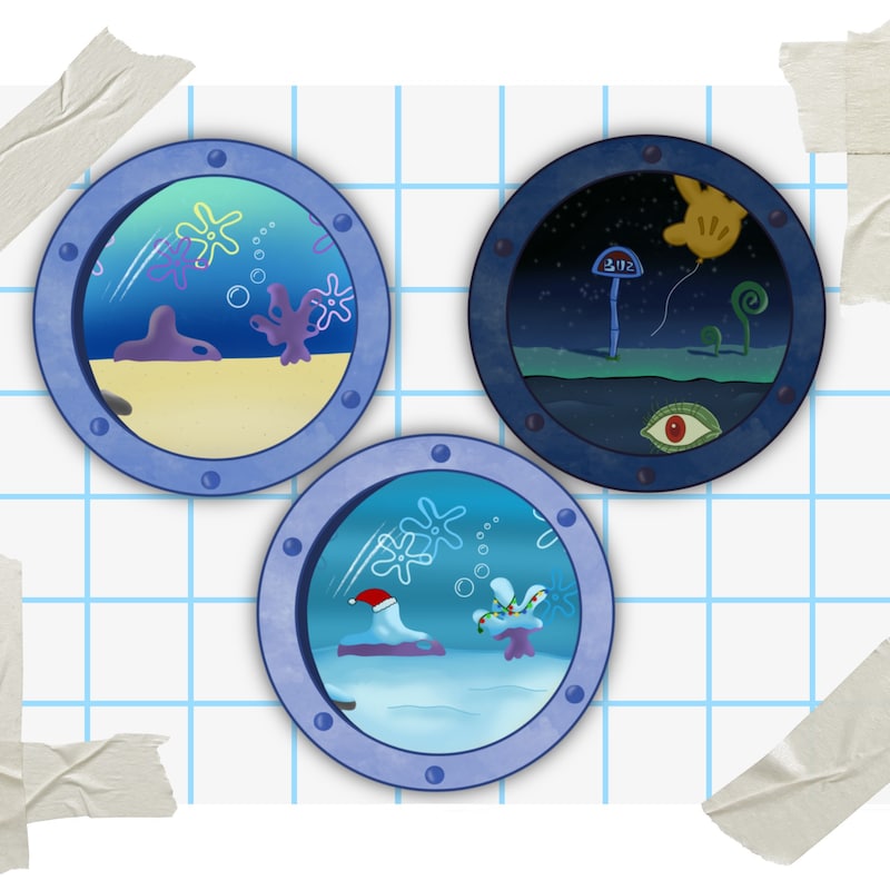 Spongebob Window - Etsy