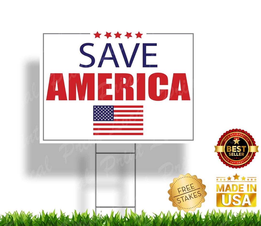 Save America Yard Sign Patriotic Sign America Sign for America Voting ...