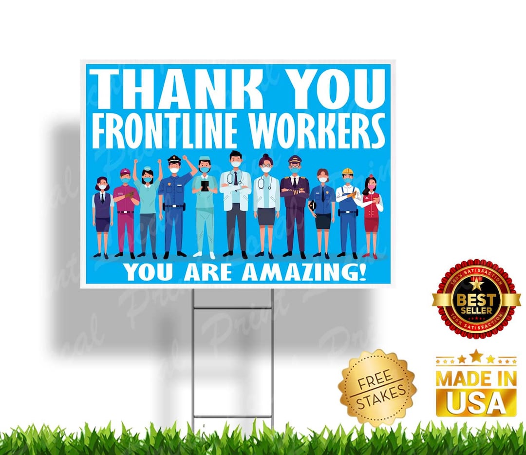 Thank You Frontline Workers "you Are Amazing" Edition - Corrugated ...