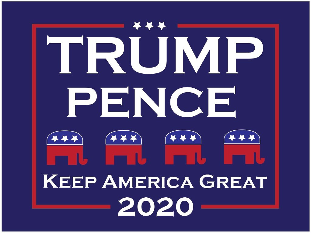 Trump 2020 Campaign Sign 18 x 24 Corrugated Yard | Etsy