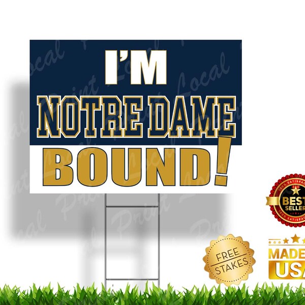 Notre Dame Sign - Etsy