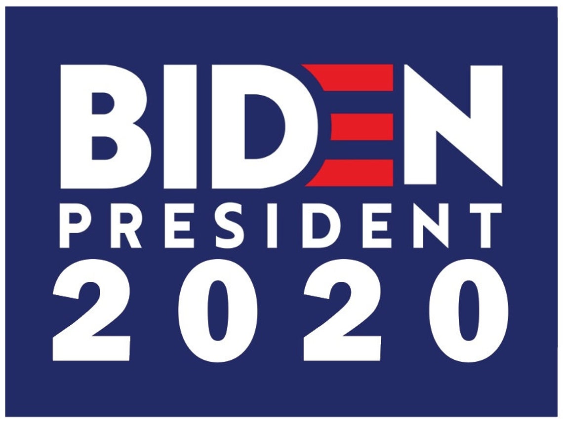 Biden 2020 Campaign Sign 18 x 24 Corrugated Yard | Etsy