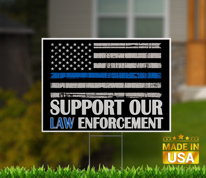 Support Our Law Enforcement Blue Lives Matter 18 X - Etsy