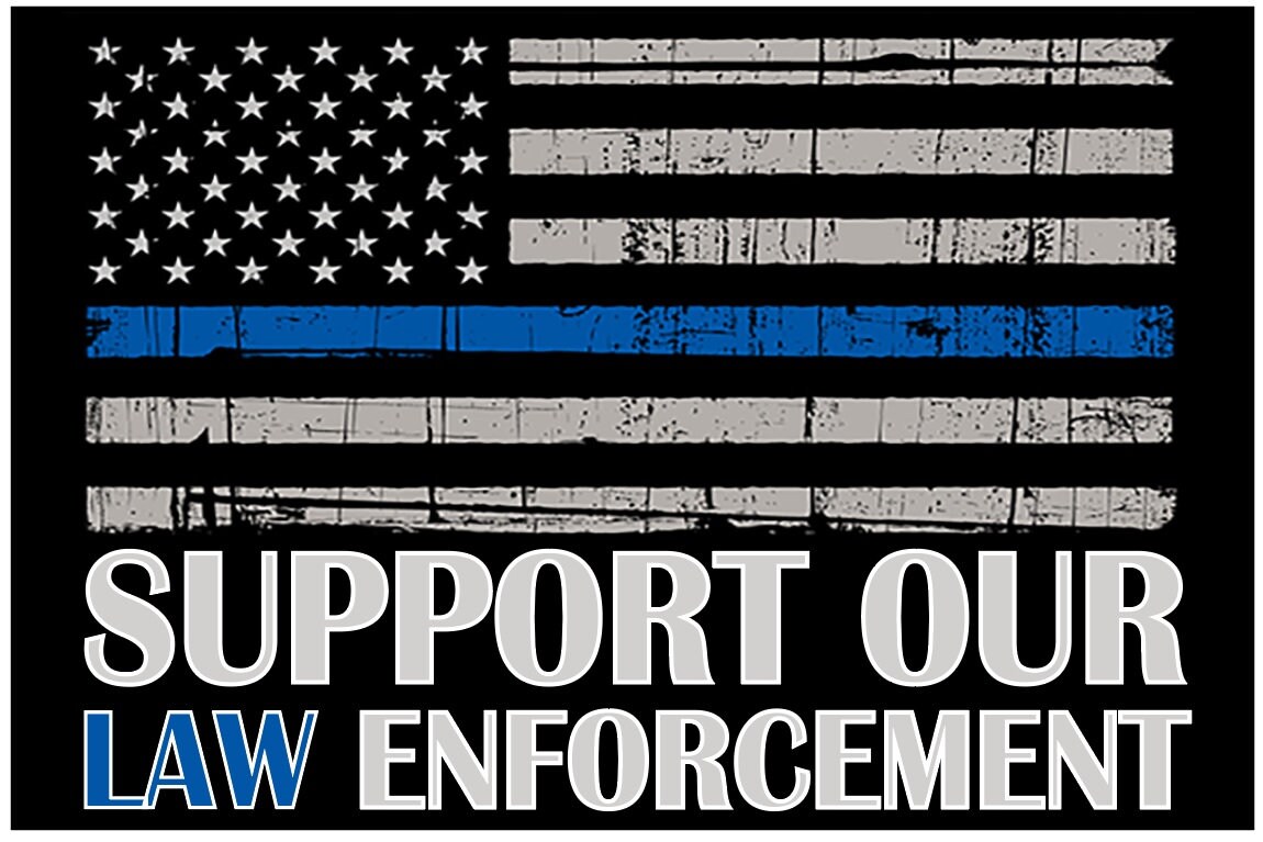 Support Our Law Enforcement Blue Lives Matter 18 X - Etsy