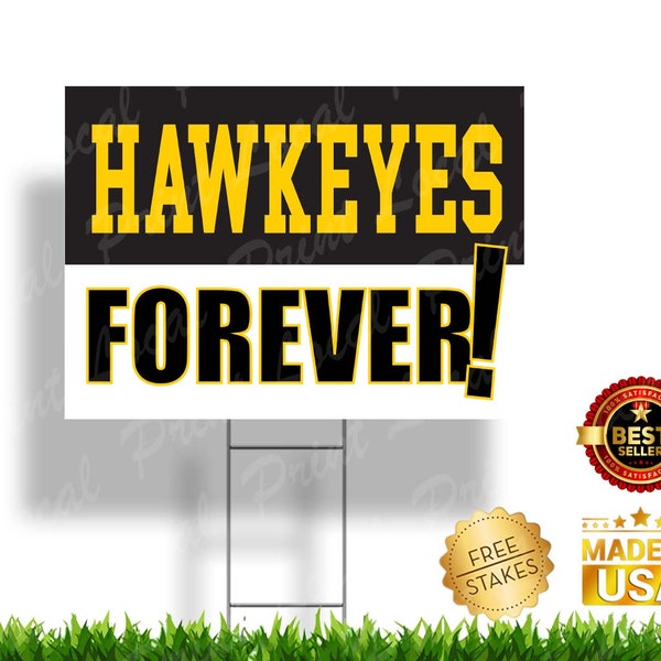 Iowa Hawkeye Sign - Etsy