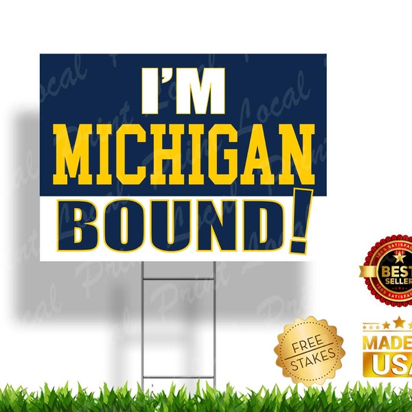 University of Michigan Graduation Yard Sign - Etsy