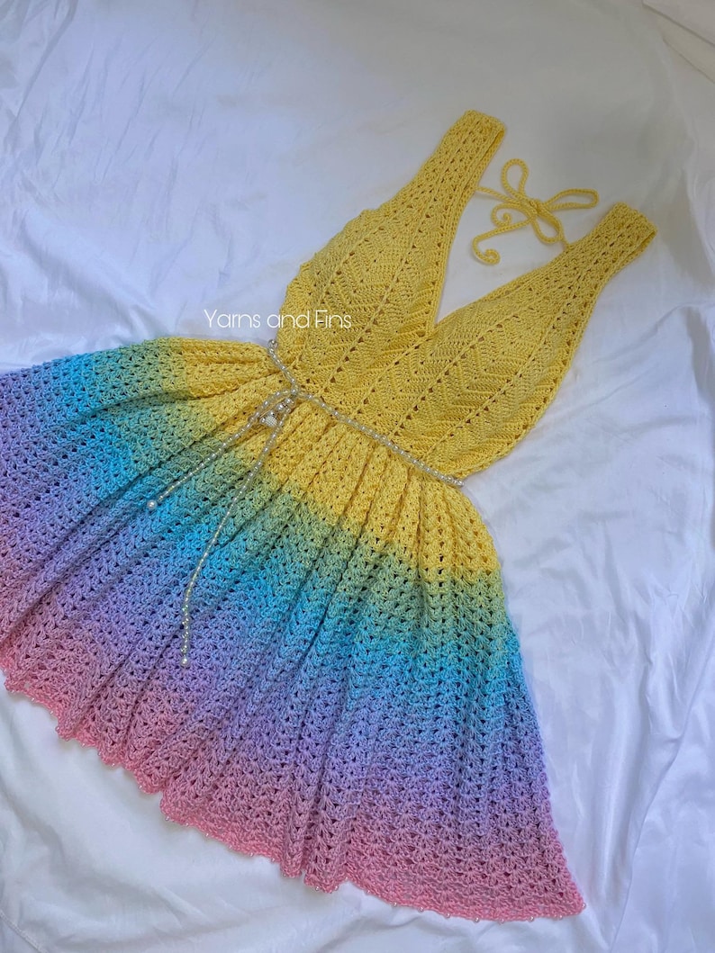 Modern Boho Crochet Dress Pattern PDF Beachwear Summer Crochet Dress ...