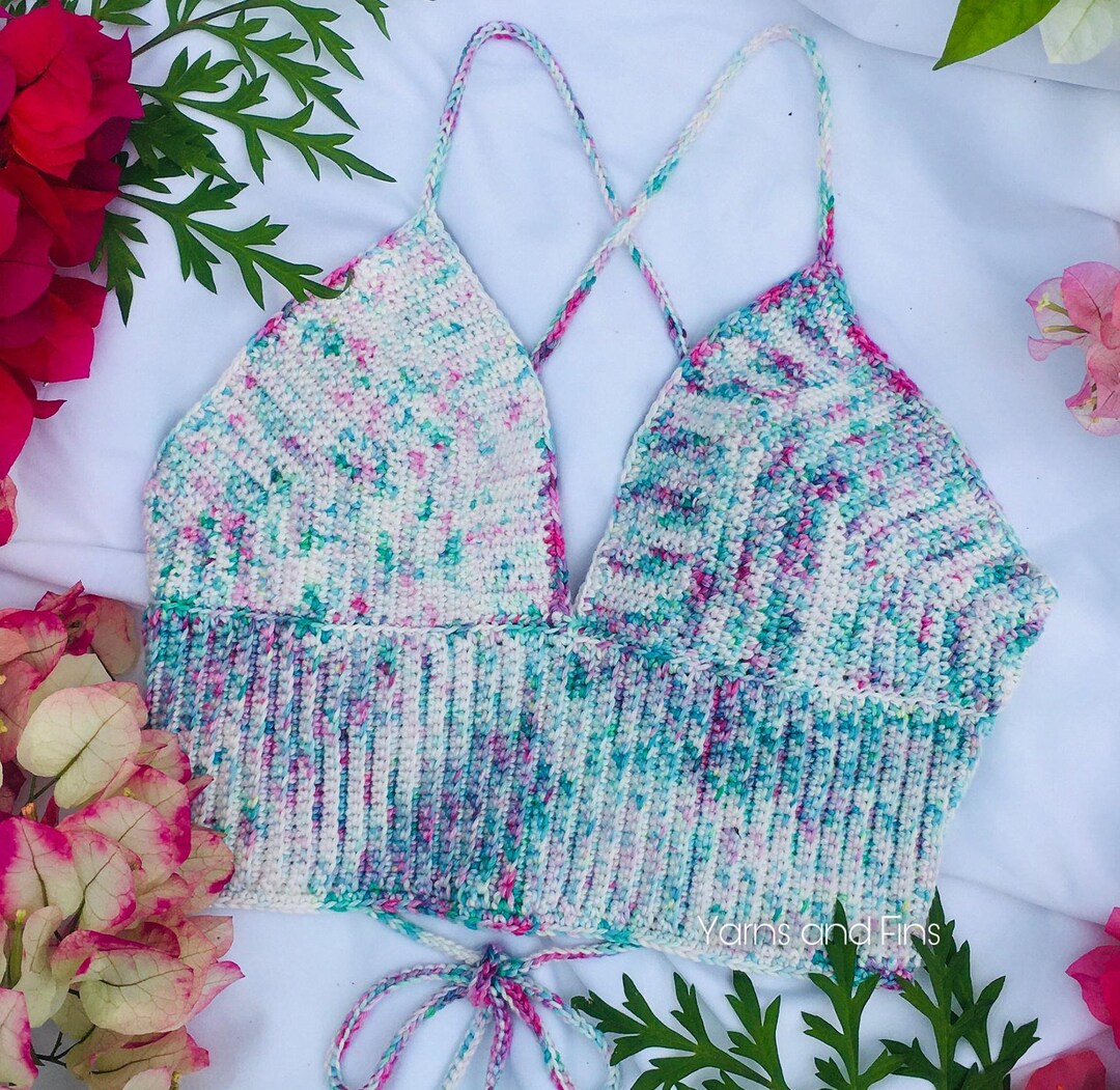 Crochet Boho Bralette Pattern PDF Summer Beachwear Chic Bralette ...