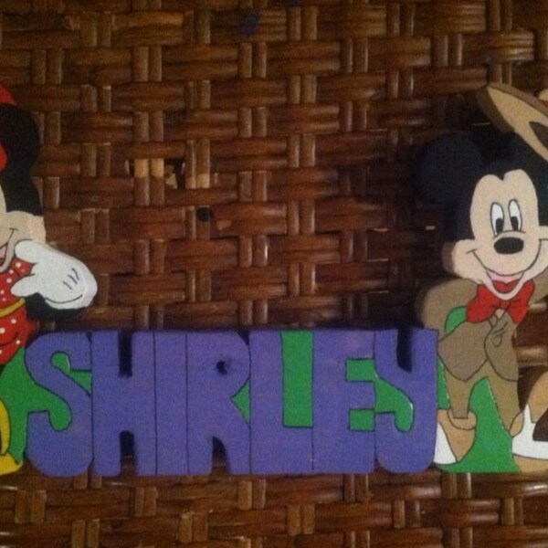 Minnie Nameplate - Etsy