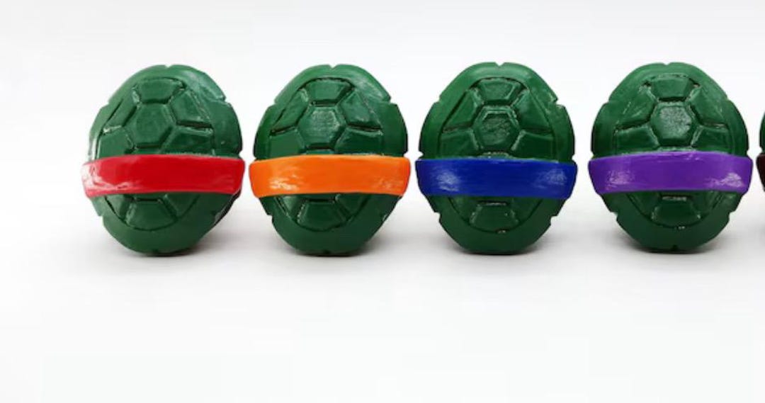 Four Ninja Turtle Shell Shelf Brackets 6 1/2 Inch - Etsy