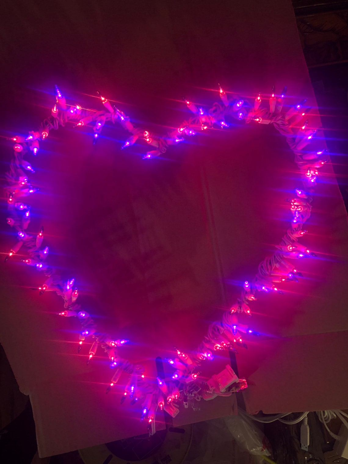 New Item Made to Order Lighted Heart Red Lighted Heart | Etsy