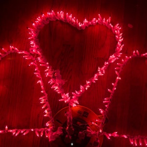 New Item Made to Order Lighted Heart Red Lighted Heart Valentines Decor ...