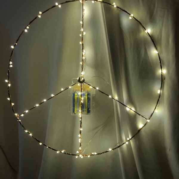 Lighted Peace Sign - Etsy