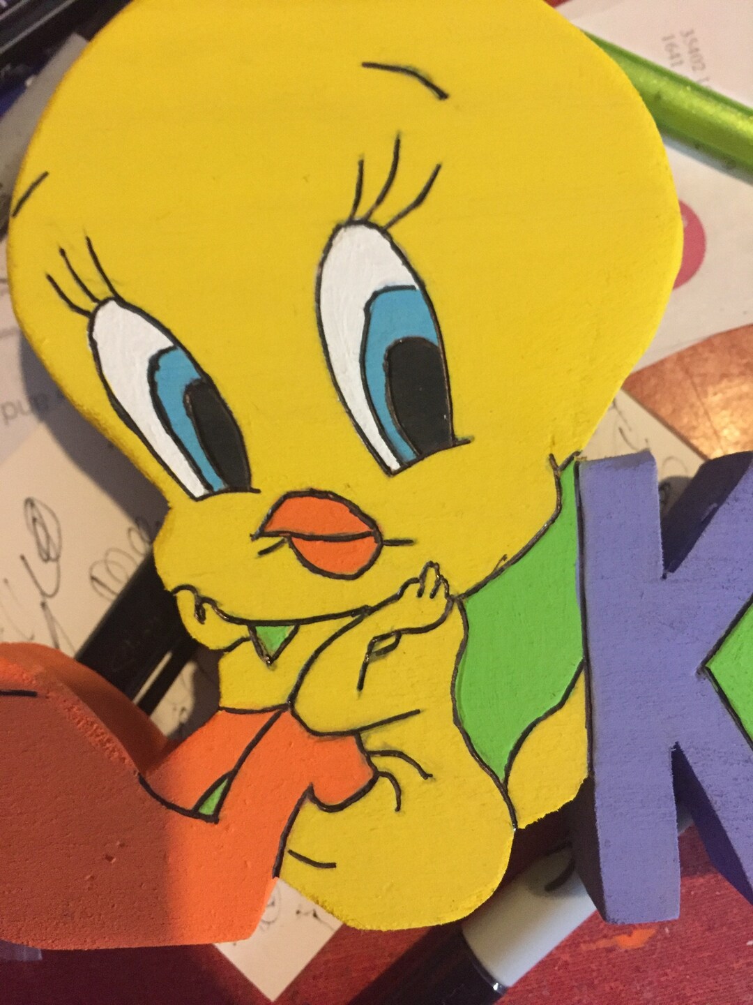 Personalized TWEETY BIRD Nameplate Cartoon Character Nameplate Made to ...