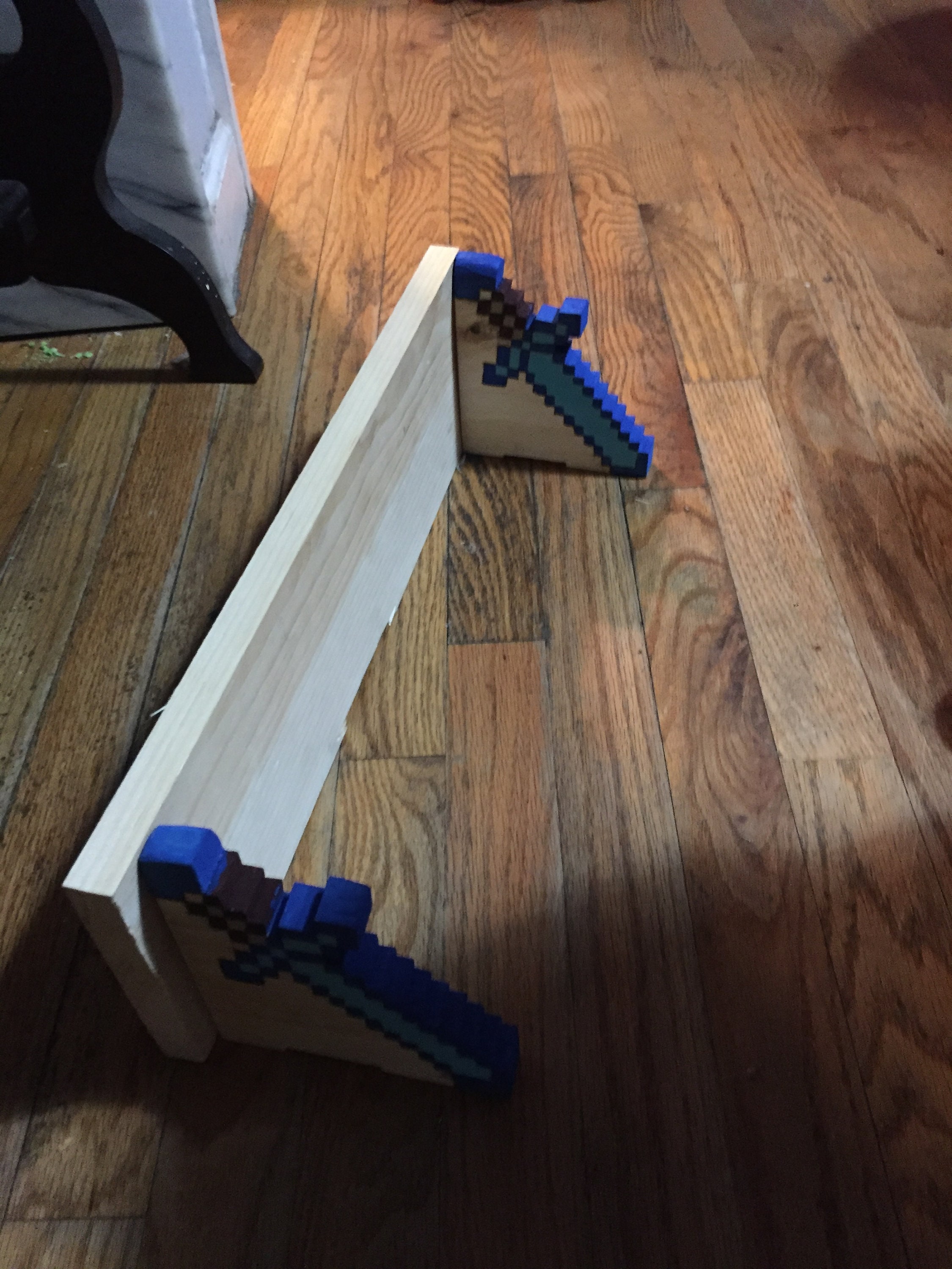 Made to Order SHELF BRACKETS Only Pixal Pixel SWORD Shelf - Etsy