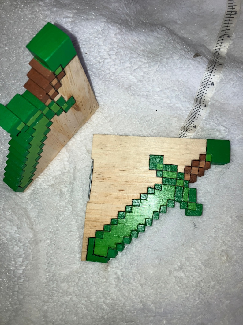 Made to Order SHELF BRACKETS Only Pixal Pixel SWORD Shelf - Etsy