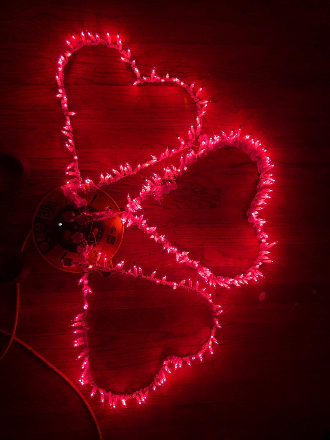 New Item Made to Order Lighted Heart Red Lighted Heart Valentines Decor ...