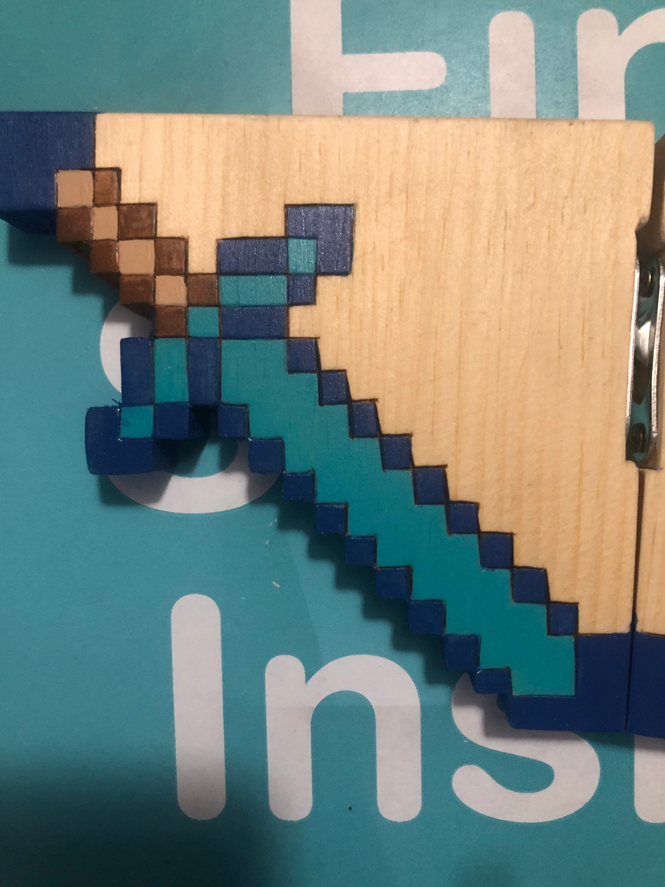 Made to Order SHELF BRACKETS Only Pixal Pixel SWORD Shelf - Etsy
