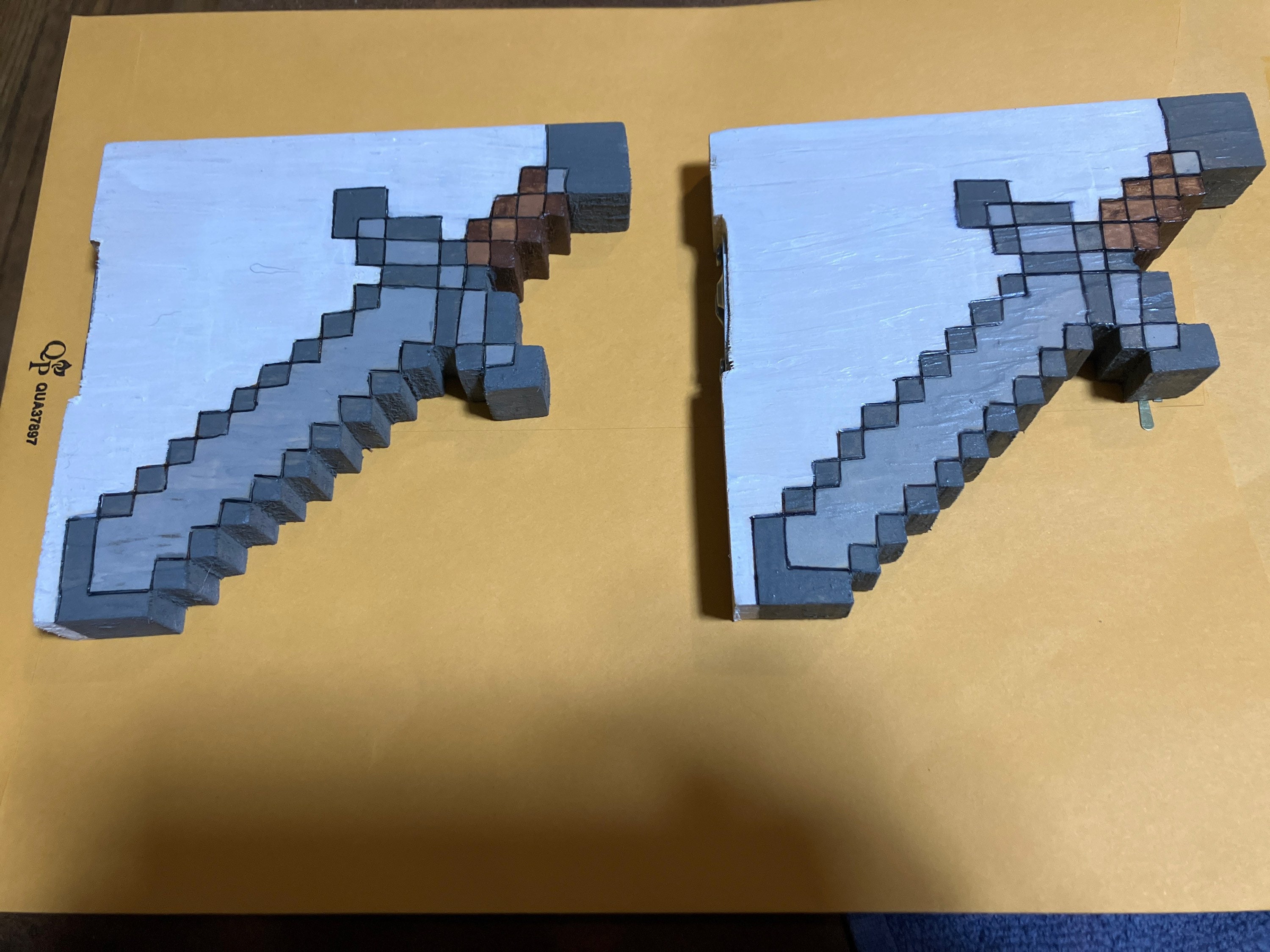 Made to Order SHELF BRACKETS Only Pixal Pixel SWORD Shelf - Etsy