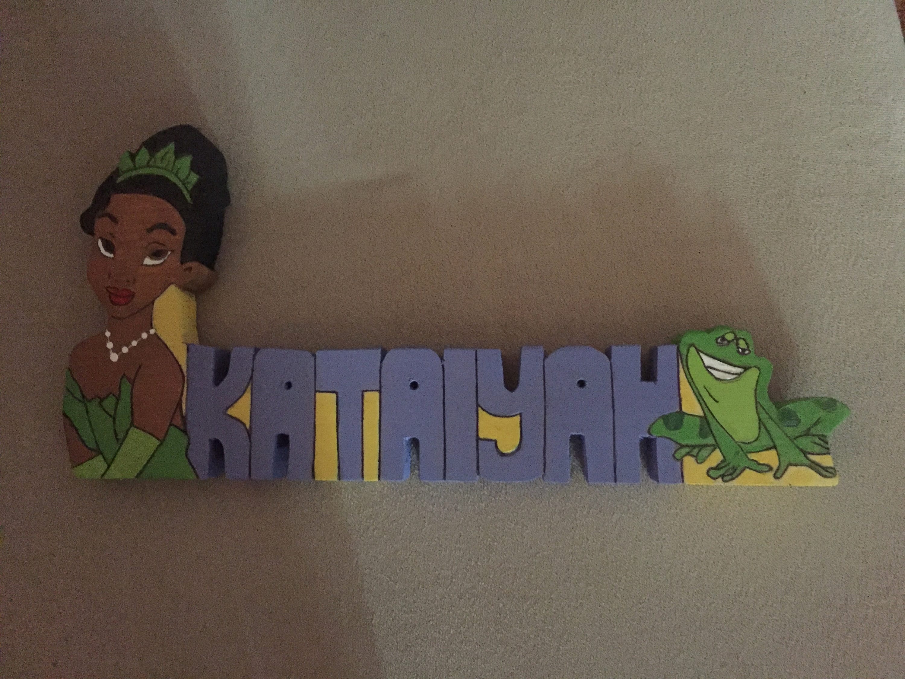 Personalized Princess and the Frog 2 Character Nameplate Any - Etsy Canada