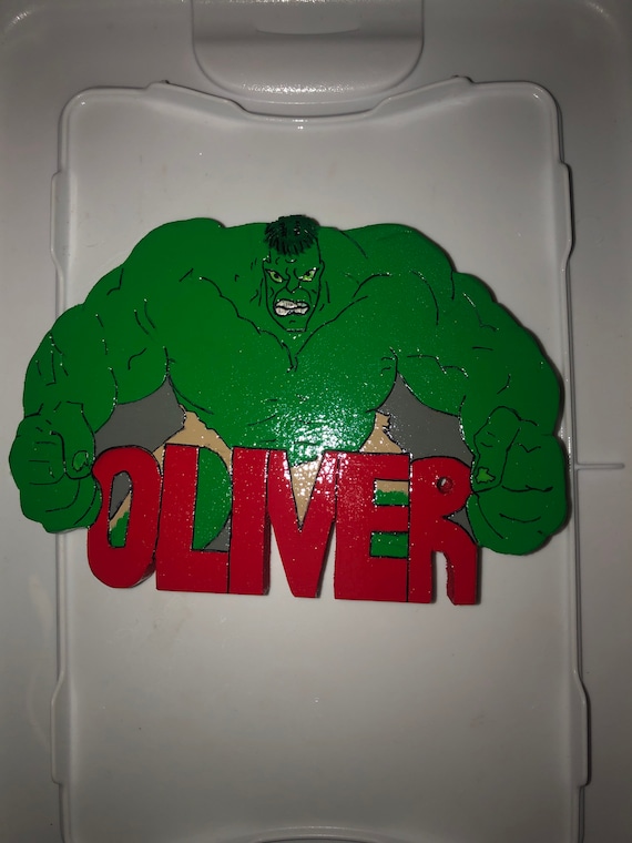 Personalized INCREDIBLE HULK Nameplate Name Sign Any Name Any | Etsy