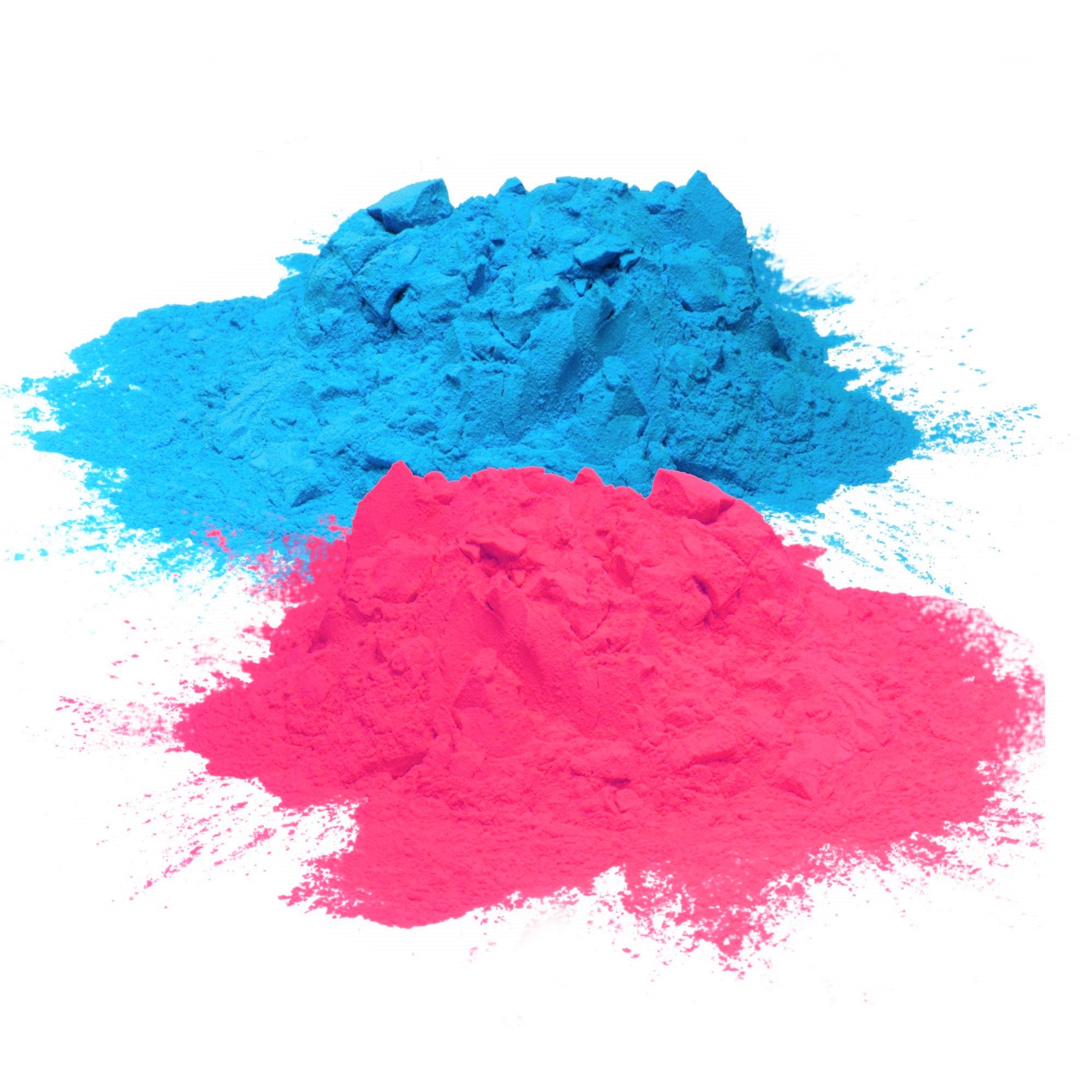 Pink and Blue Throwing Colours Powder for Gender Reveal, Holi Festival ...