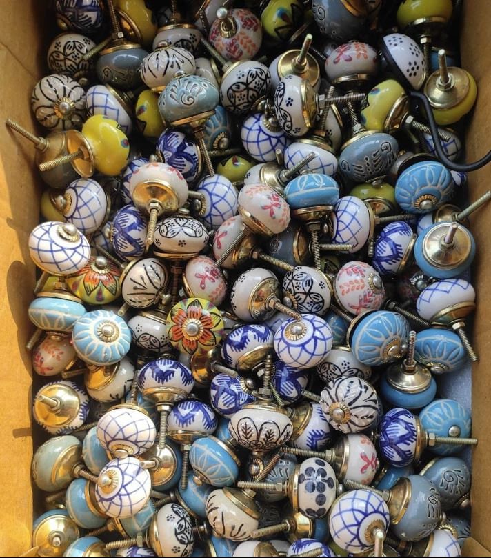 Assorted Ceramic Cabinet Drawer Door Knobs Mix of - Etsy UK