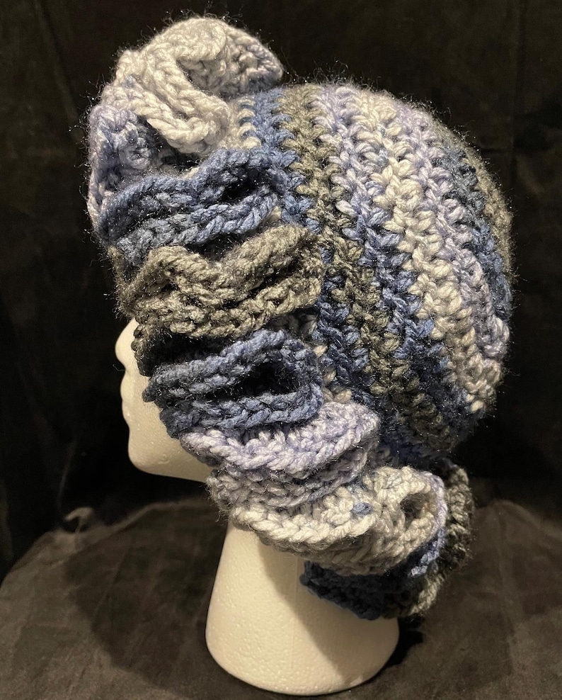 Crochet Ruffle Brim Hat Crochet Hats Handmade Crochet Hats - Etsy