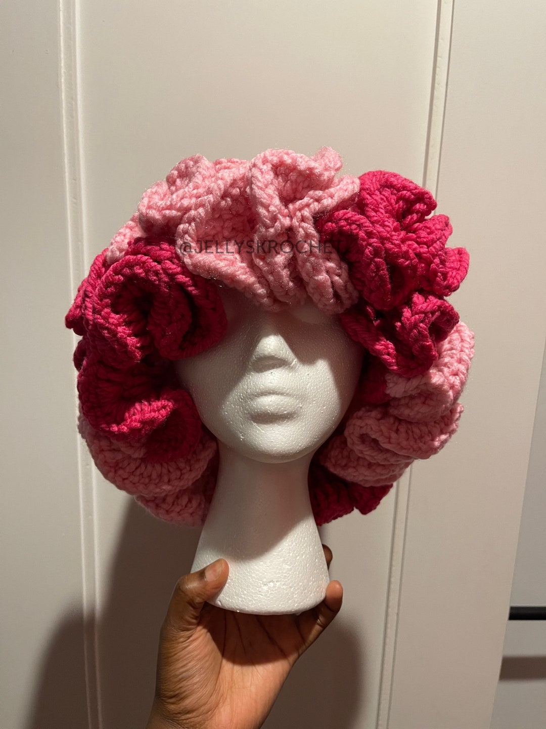 Crochet Ruffle Brim Hat | Crochet Hats | Handmade Crochet Hats ...