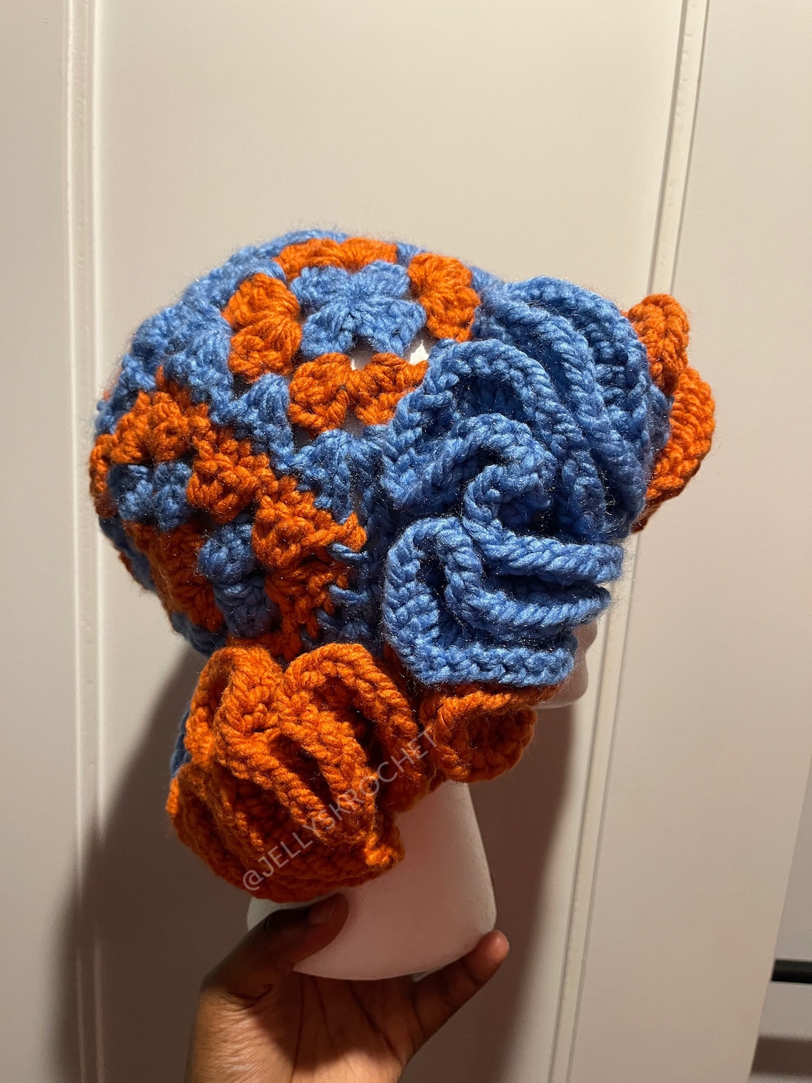 Crochet Granny Square Bucket Hat Crochet Ruffle Brim Hat - Etsy