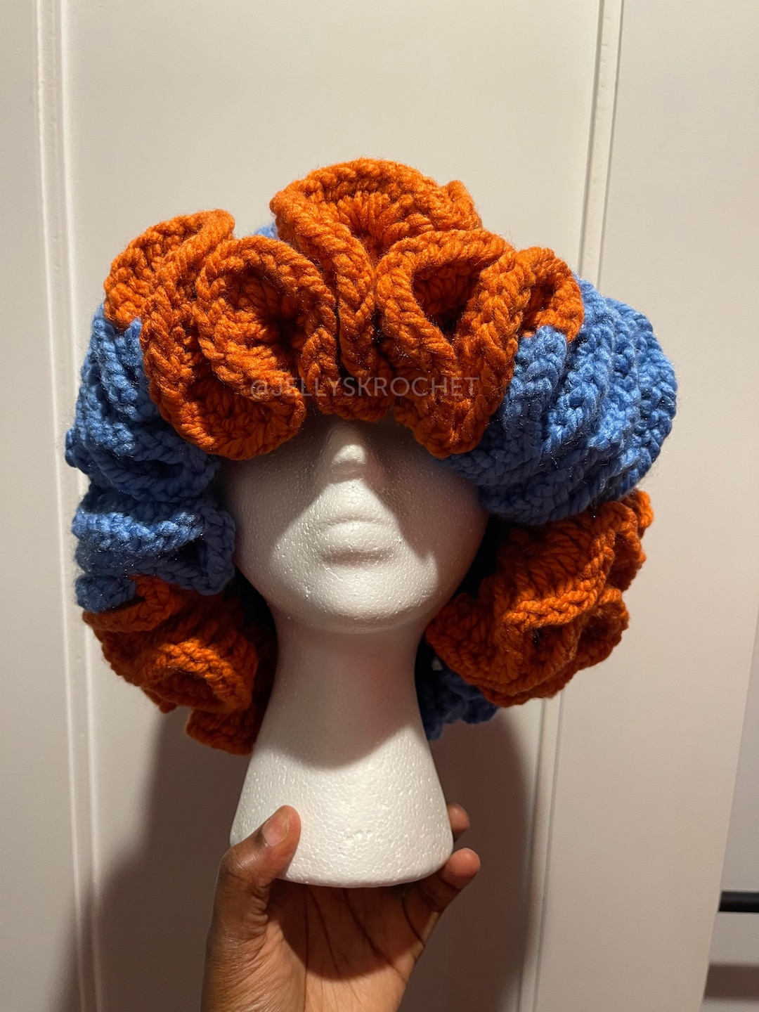 Crochet Granny Square Bucket Hat | Crochet Ruffle Brim Hat | Granny ...