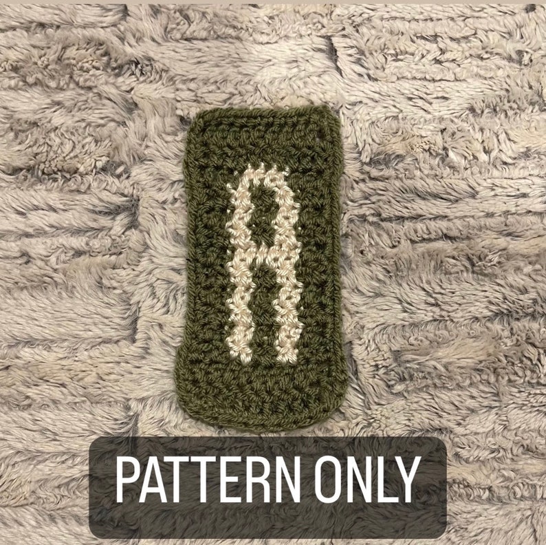 PATTERN ONLY Crochet Letters Crochet Tapestry Letter - Etsy