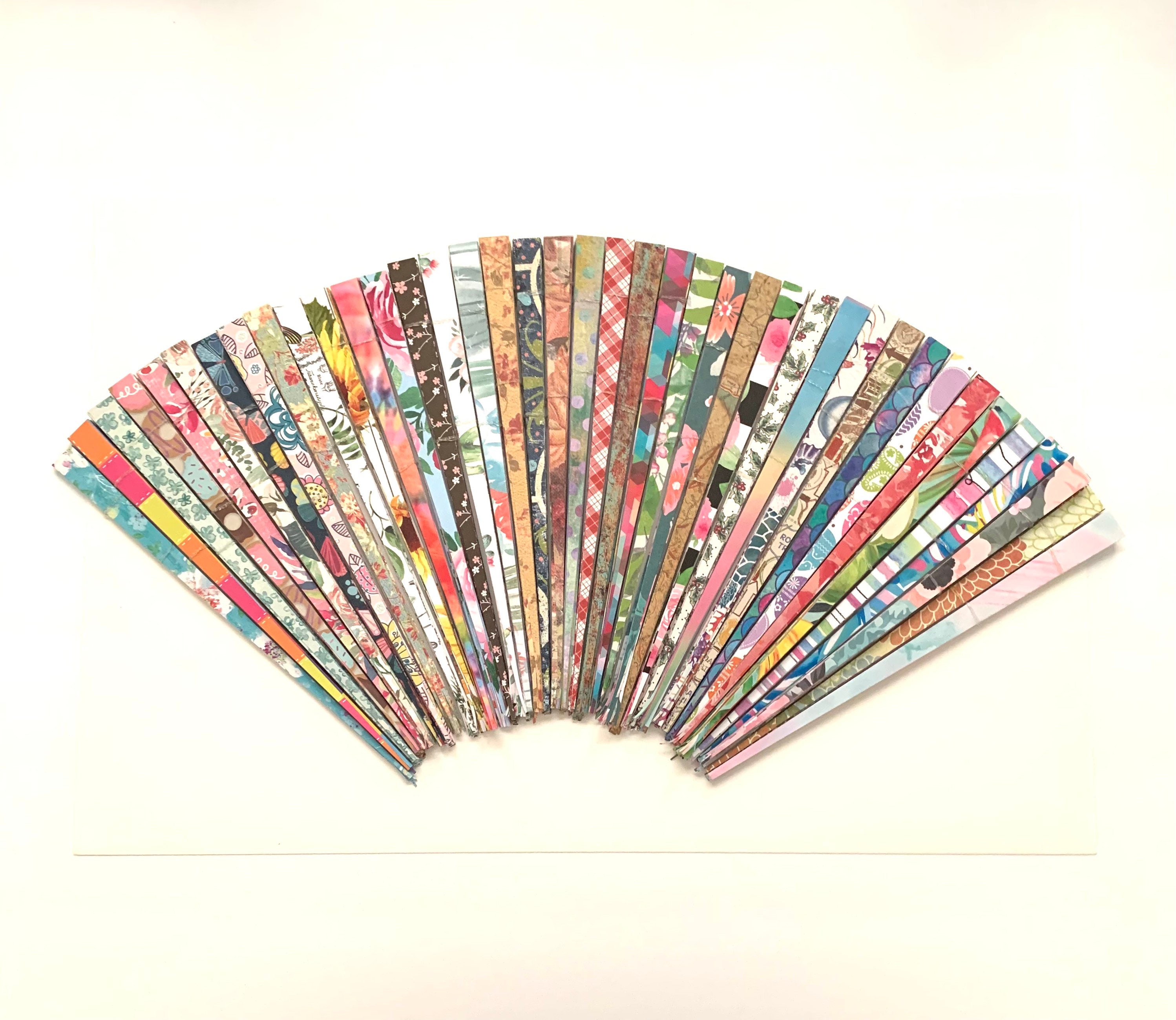 100 Paper Bead Strips: Mixed Pattern Craft Supply - Etsy
