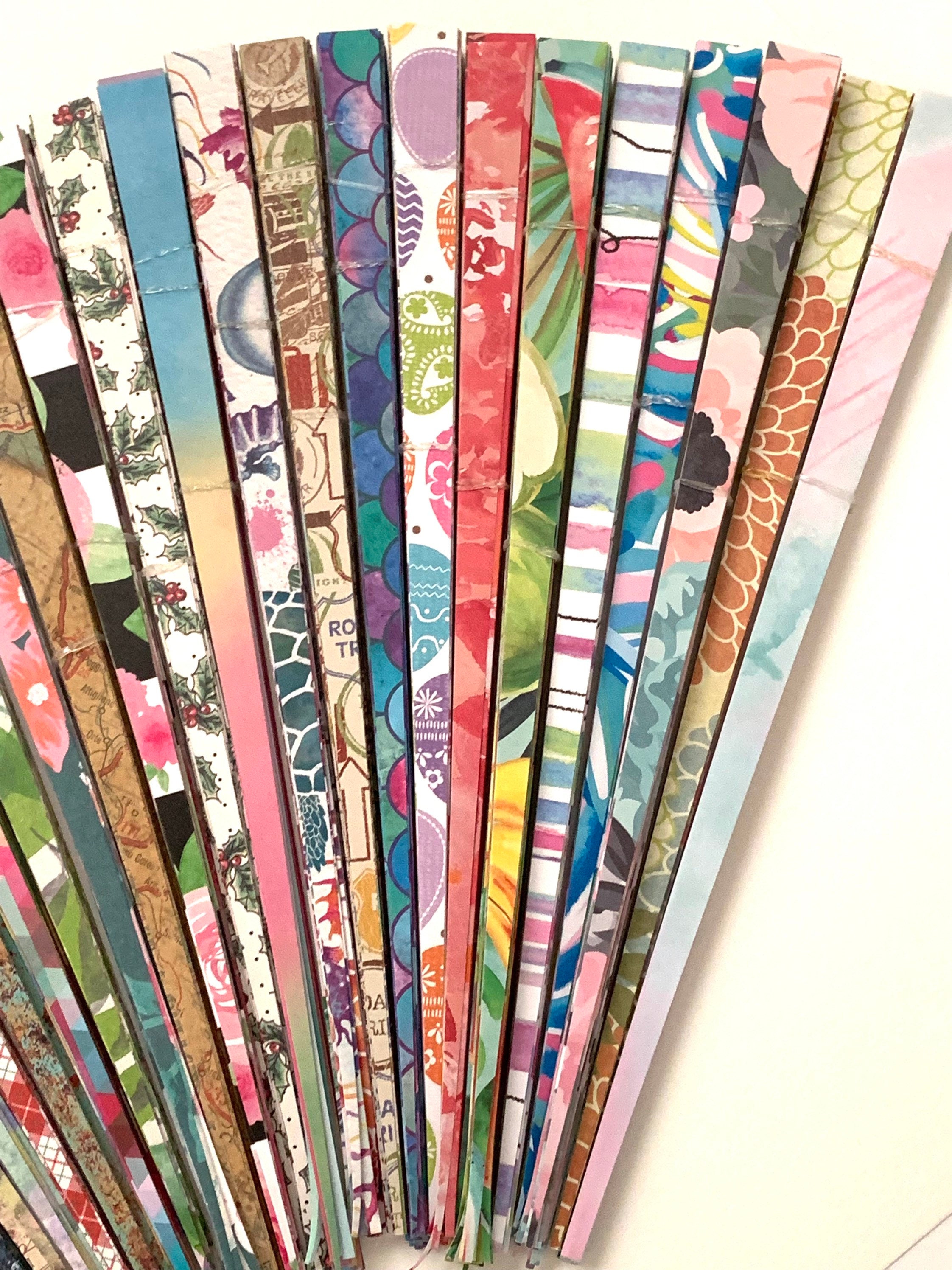 100 Paper Bead Strips Assortment Paper Beads Paper Bead Supplies Mixed ...