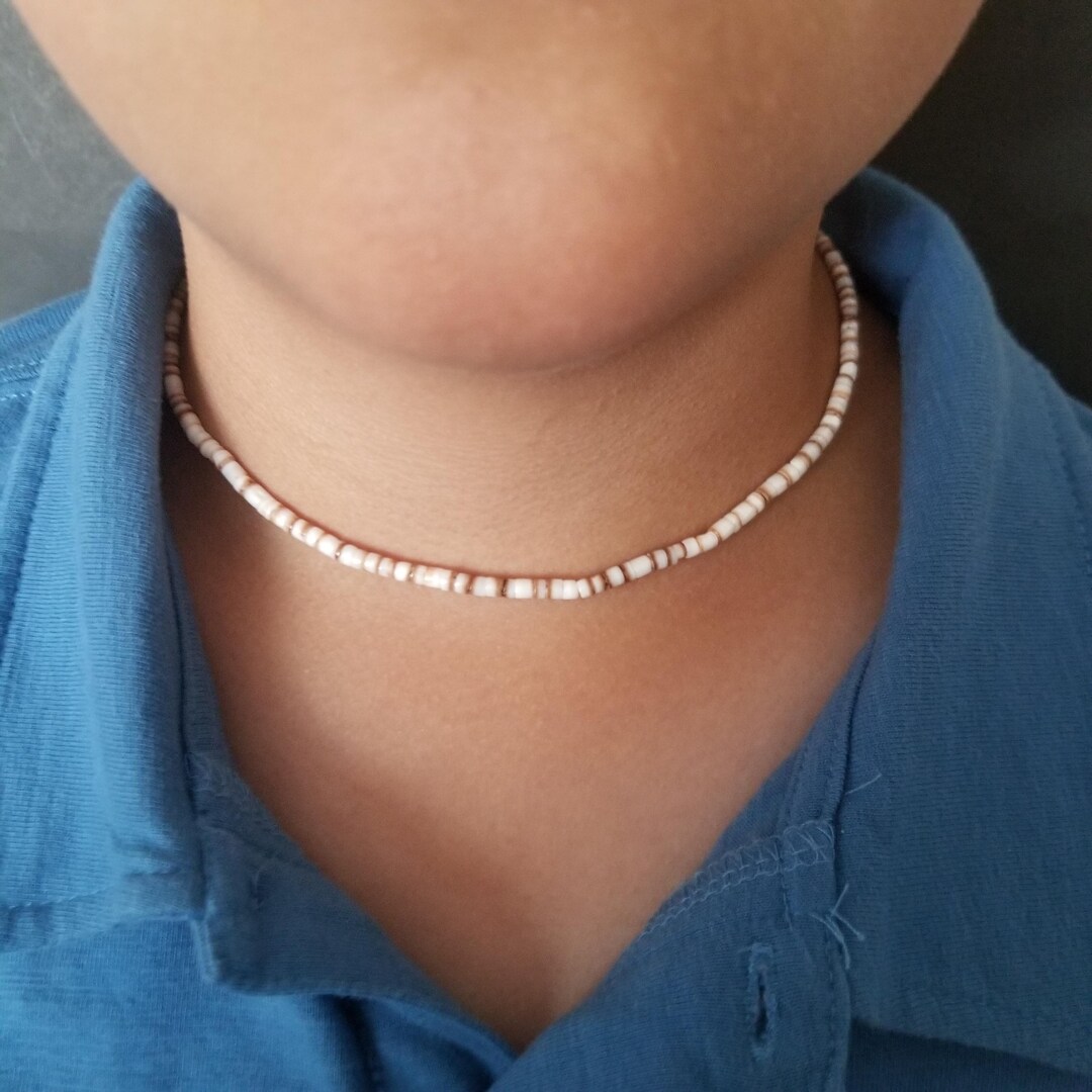 Arabic Oyster Shell Choker/ White Sea Shell Choker/ Sea Shell Necklace ...