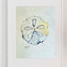 Sand Dollar Watercolor Painting, Beach House Wall Decor, Coastal Living ...