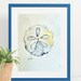 Sand Dollar Watercolor Painting, Beach House Wall Decor, Coastal Living ...