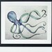 Octopus Watercolor Print, Sea Life Fine Art, Marine Life Artwork ...
